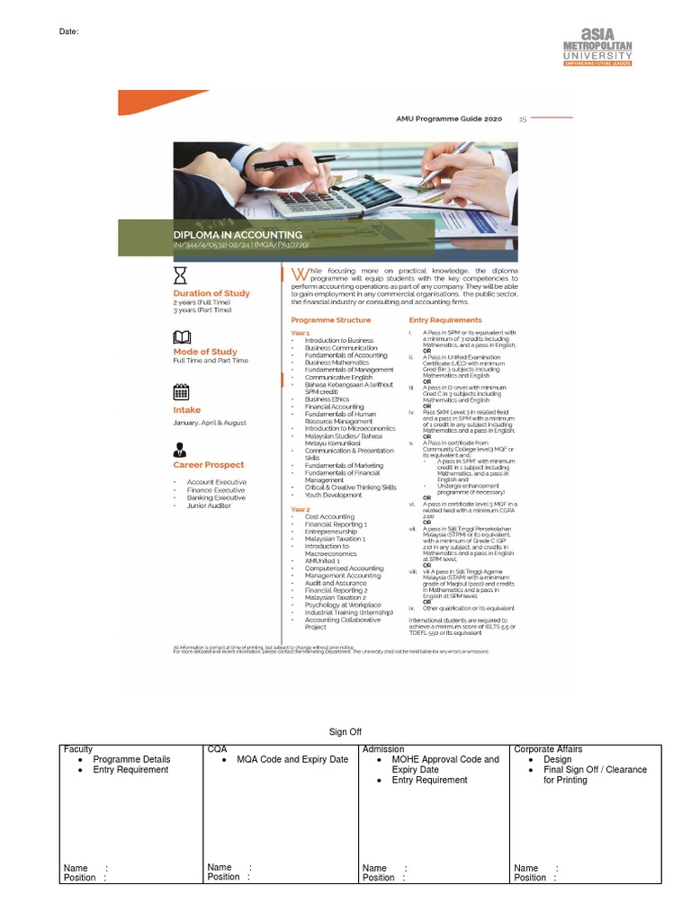 Brochure Check Form - DiA | PDF