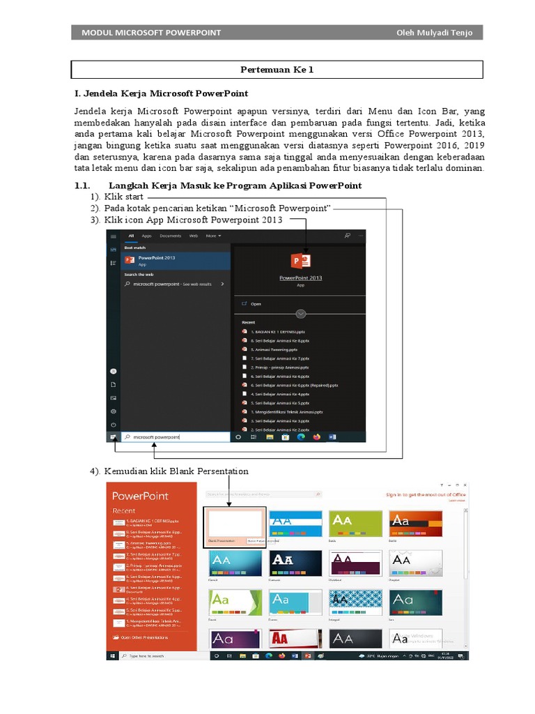 Modul Kursus MS Ppoint 2013 | PDF | Komputer