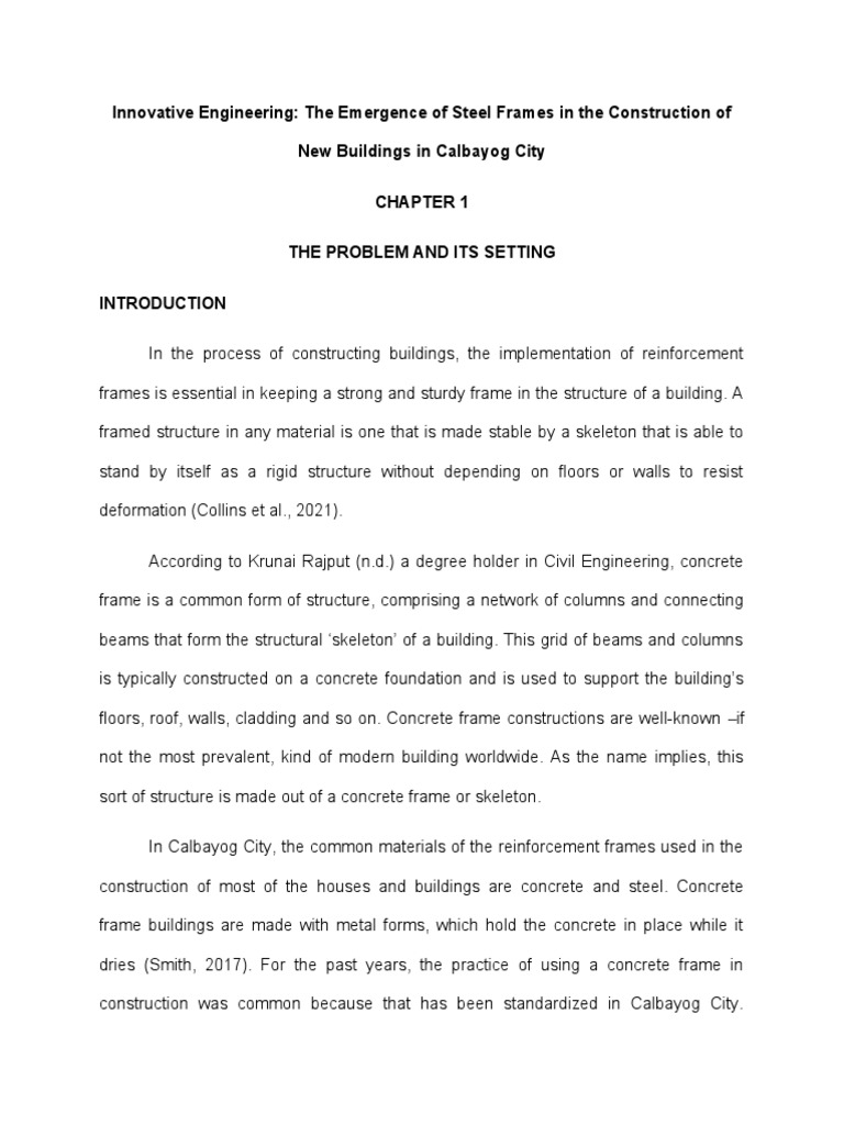Research Chapter 1 and 2 | PDF | Framing (Construction) | Concrete