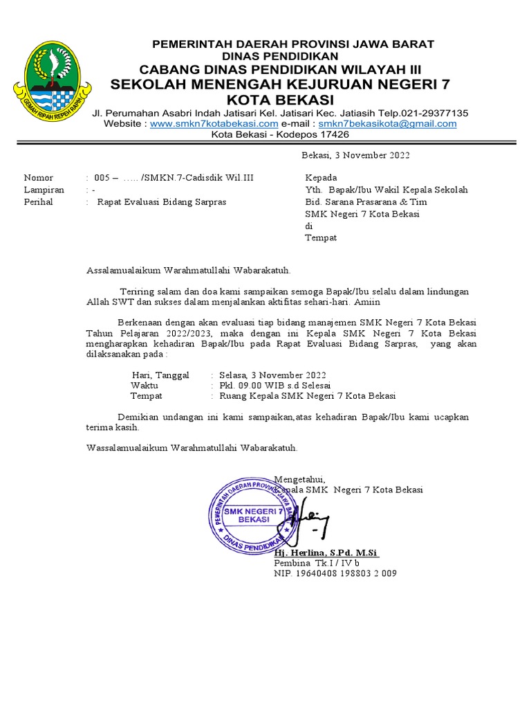 3 - 1-5 Dokumen Evaluasi Program Sarpras | PDF