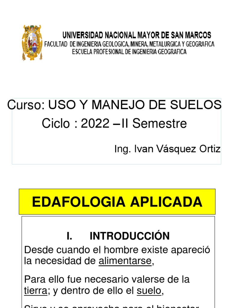 Curso Uso y Manejo de Suelos | PDF Curso Uso y Manejo de Suelos | PDF