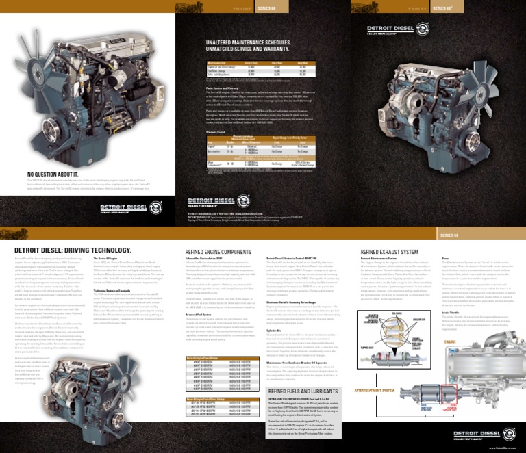 Detroit Diesel Series 60 | PDF | Diesel Engine | Exhaust Gas