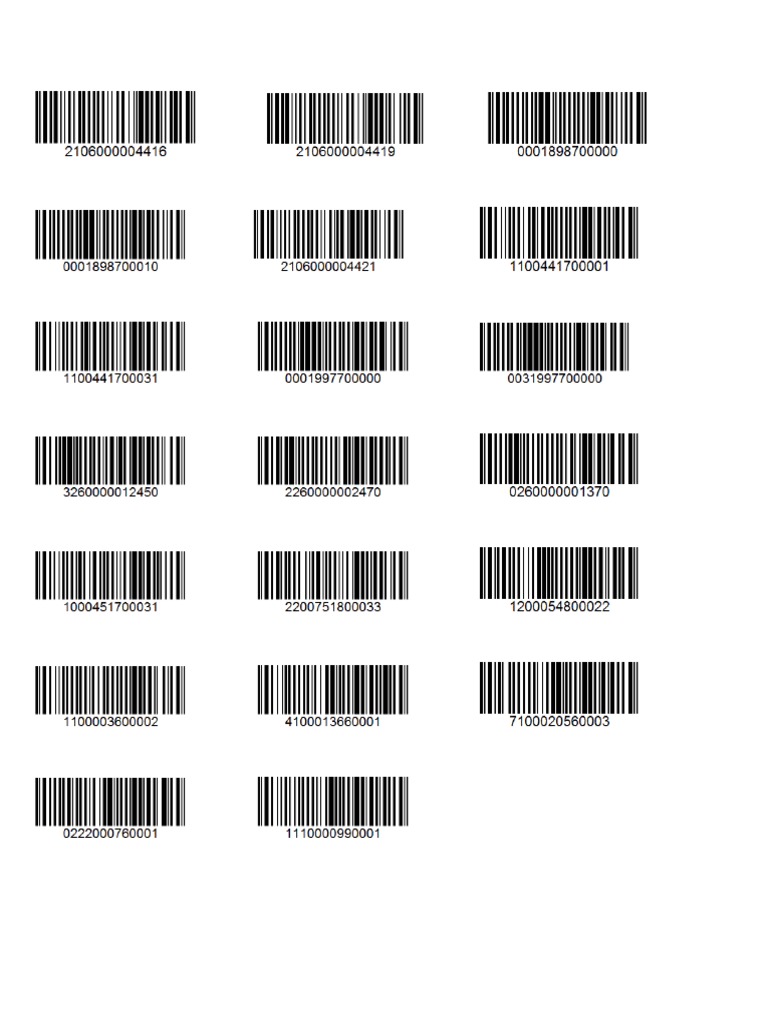 Codigos Barra | PDF