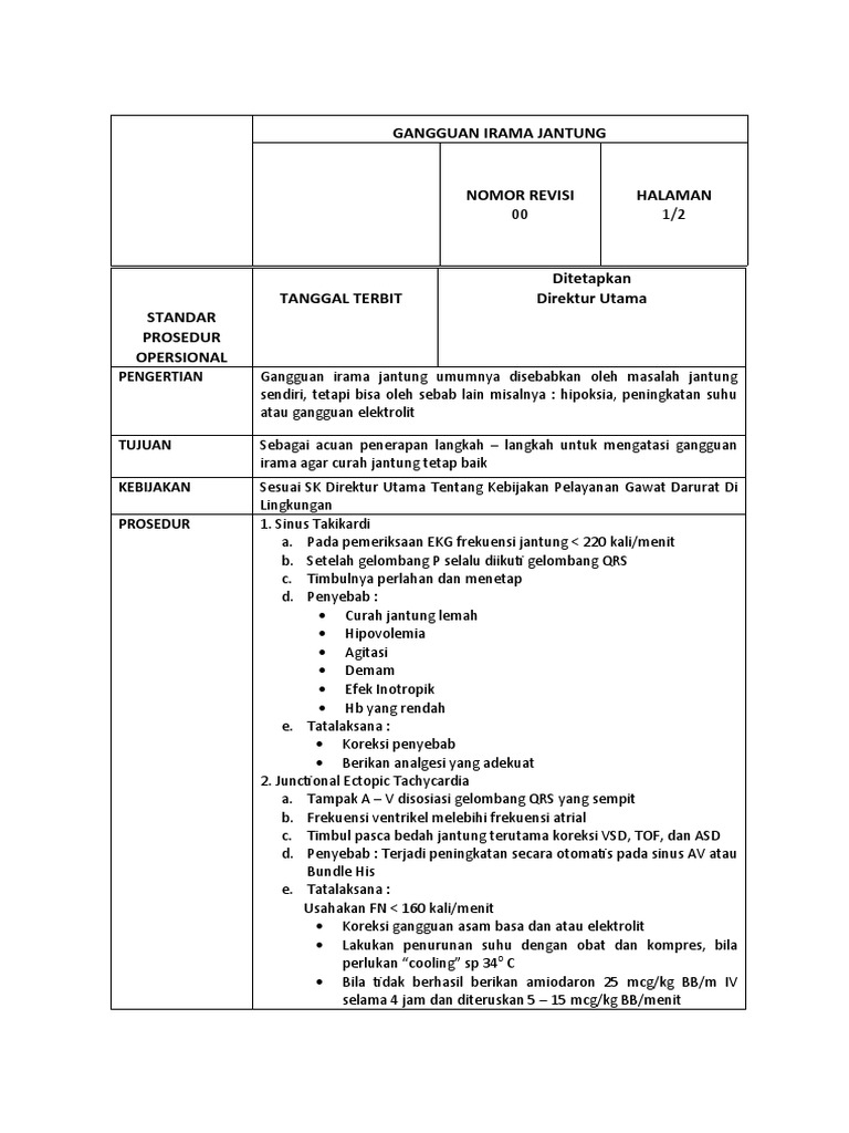 Gangguan Irama Jantung | PDF