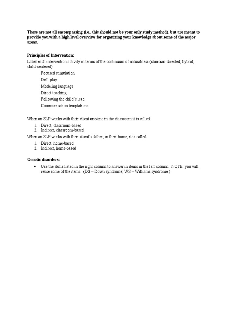 Principles of Intervention | PDF