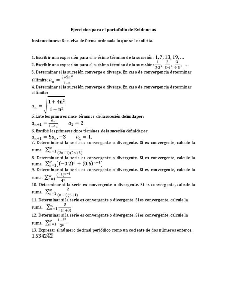Ejercicios Portafolio U3 | PDF