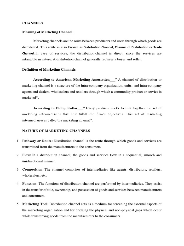18.marketing Channels | PDF | Marketing | Franchising