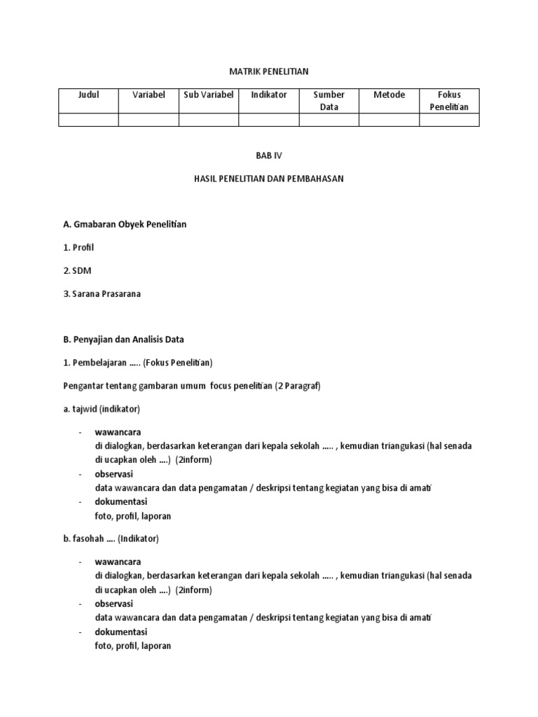 Matriks Penelitian Kuantitatif dan Kualitatif | PDF | Komputer