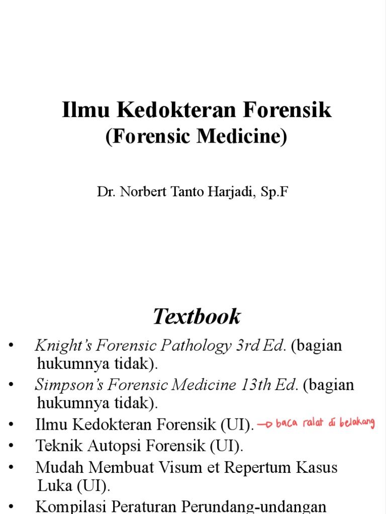 Panduan Kedokteran Forensik | PDF