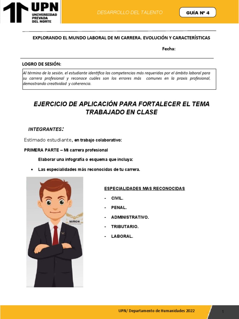 Explorando el Mundo Laboral de mi Carrera | PDF | Crecimiento personal ...