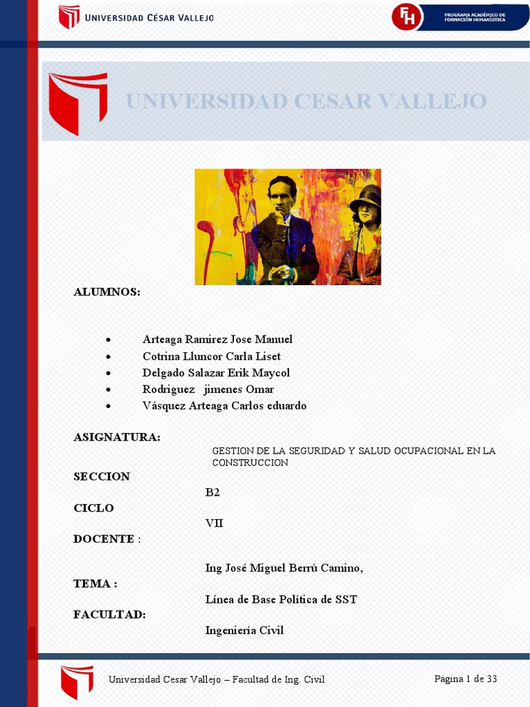 G5-Trabajo 1 - Línea de Base Política de SST | PDF | Planificación | Seguridad y salud ocupacional