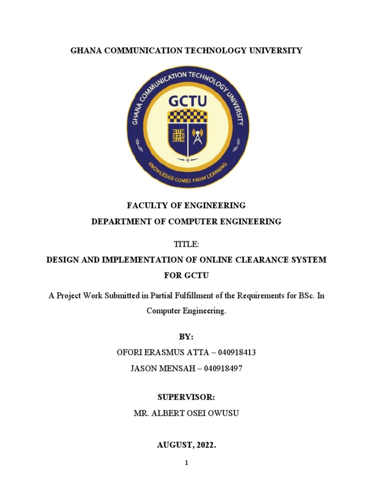Copy-Design and Implementation of Online Clearance System For GCTU ...