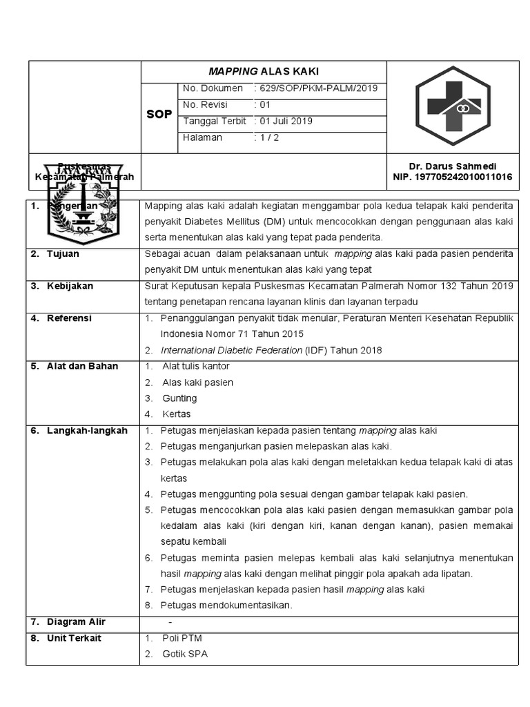 Sop Mapping Alas Kaki | PDF