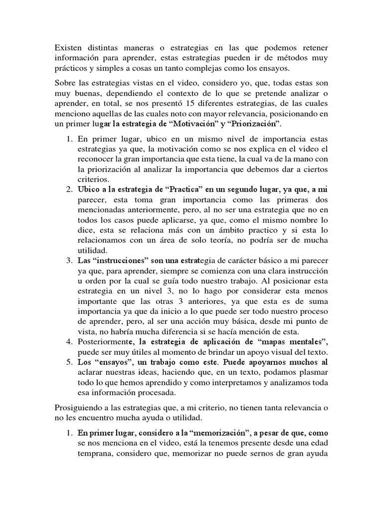 Actividad 2 Ensayo - Alan Yahir Guevara Vázquez | PDF | Aprendizaje ...