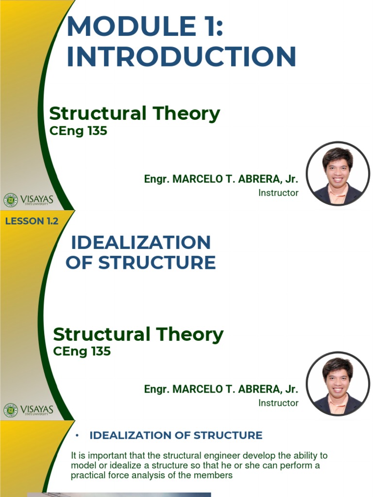 3 Idealization of Structures | PDF | Beam (Structure) | Building ...