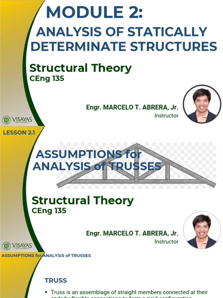 8 Assumption For Analysis of Trusses | PDF | Truss | Mechanics