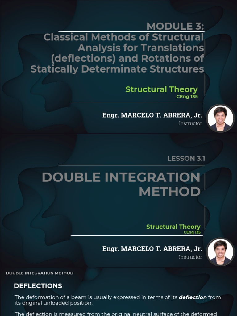 Double Integration Method for Beam Deflection | PDF | Deformation ...