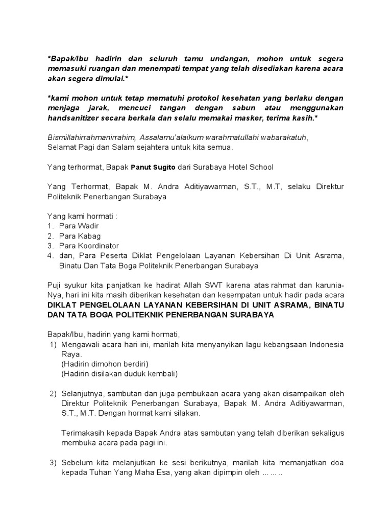 DRAFT NASKAH MC Workshop | PDF