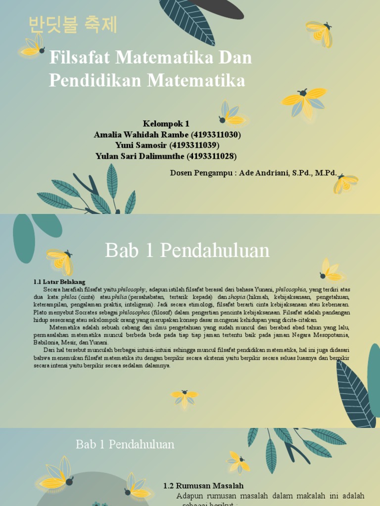 Kel 1 - Filsafat Matematika Dan Pendidikan Matematika - Sejarah Matematika | PDF