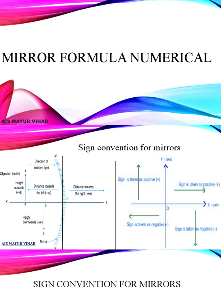 Mirror Formula | PDF | Electromagnetic Radiation | Optics
