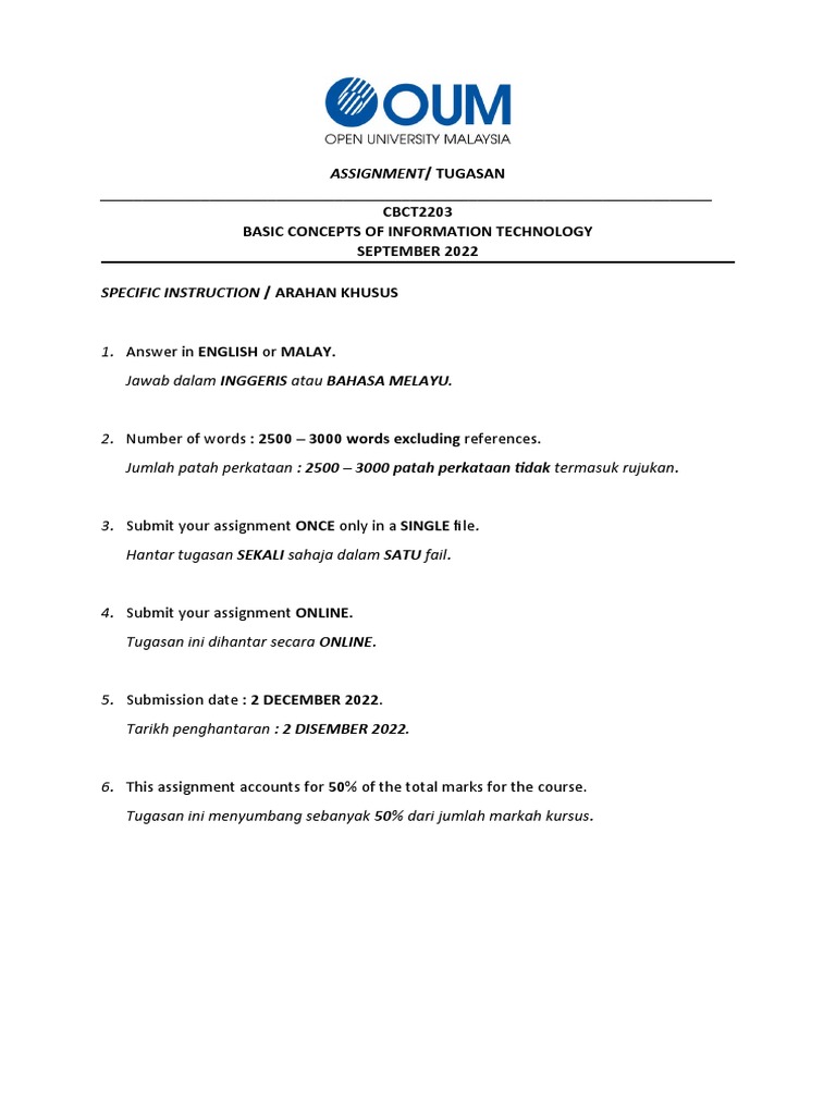 Assignment/ Tugasan | PDF | Computing