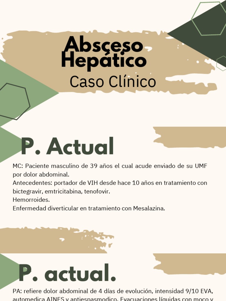 Caso Clínico Absceso Hepático. | PDF | Medicina CLINICA ...