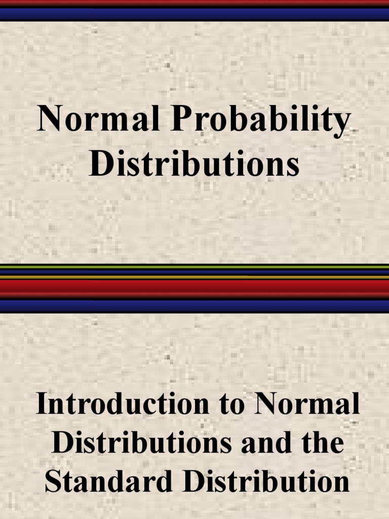 2 Normal Distribution | PDF | Normal Distribution | Standard Score
