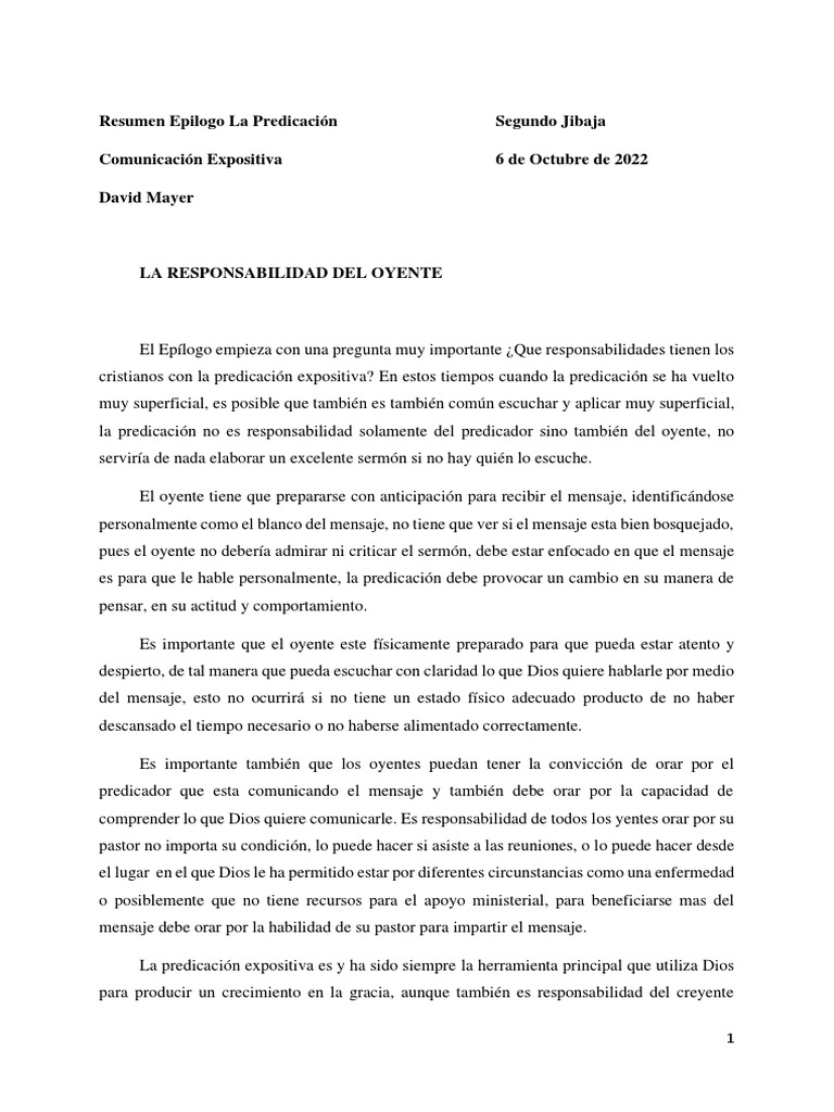 Epilogo Jhon MAcarthur | PDF