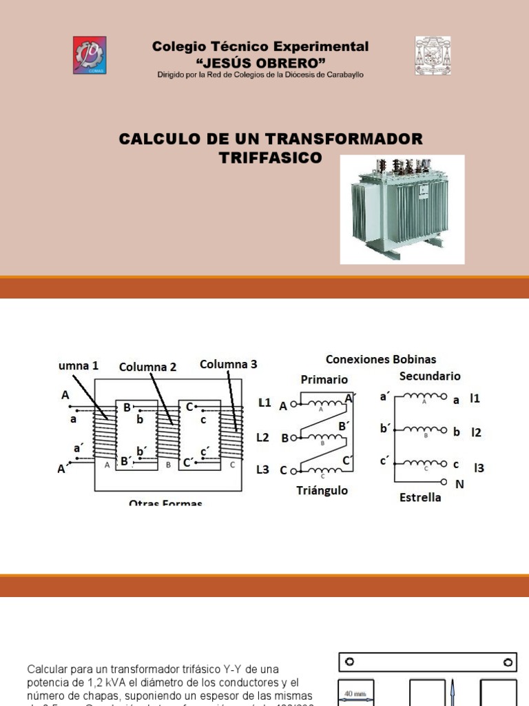 Calculo de Un Transformador | PDF | Transformador | Equipo eléctrico
