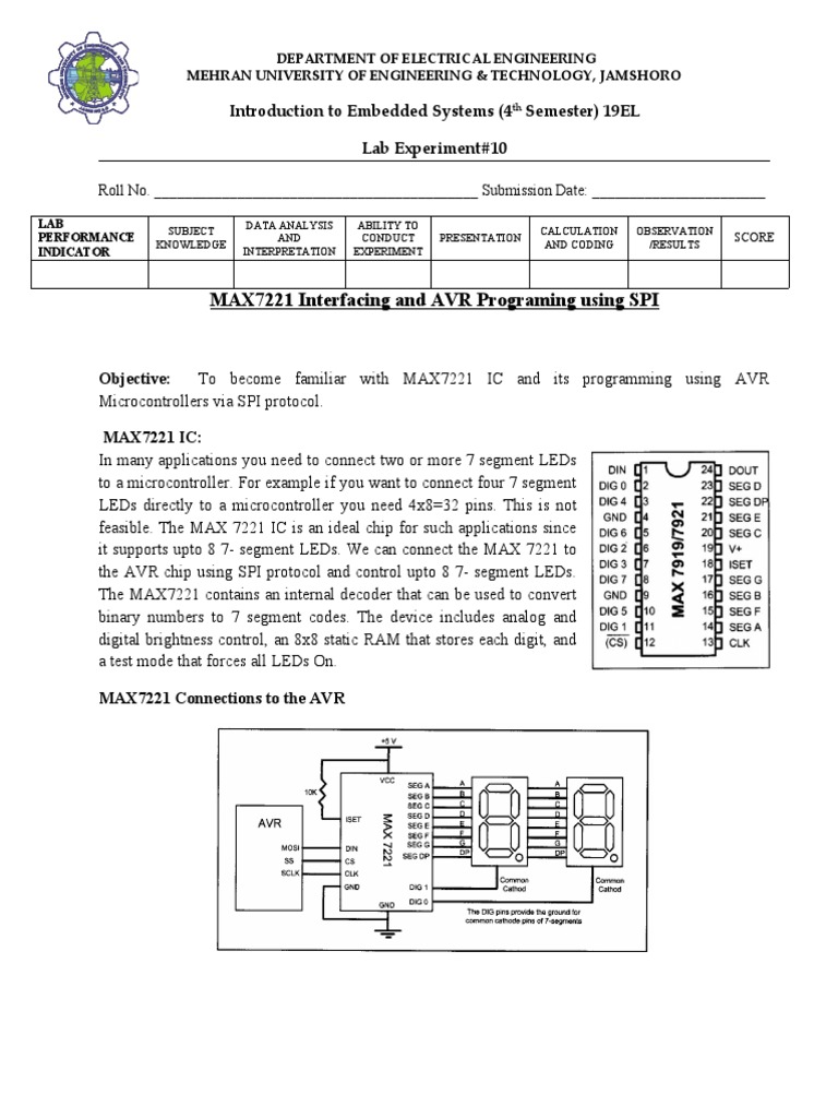 Lab Experiment 10 Pdf Microcontroller Computer Architecture 