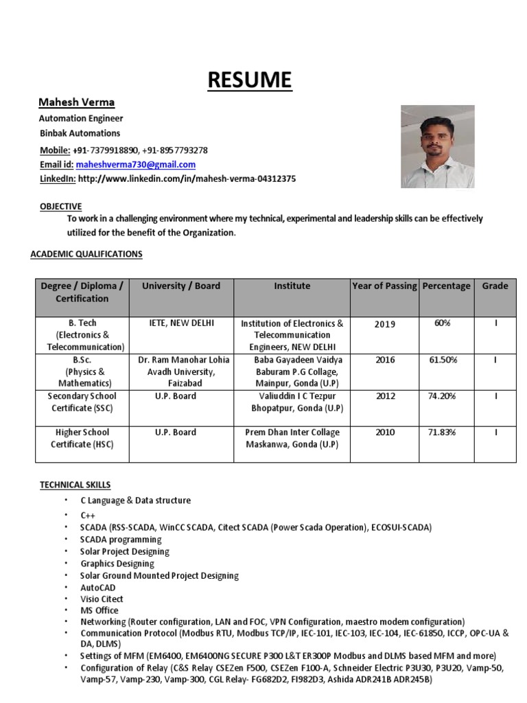 Resume - Mahesh Verma | PDF