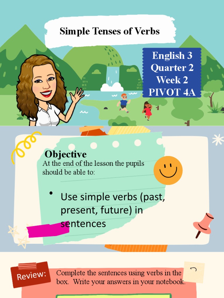 English 3 Quarter 2 Week 2 Simple Tenses of Verbs | PDF | Grammatical ...