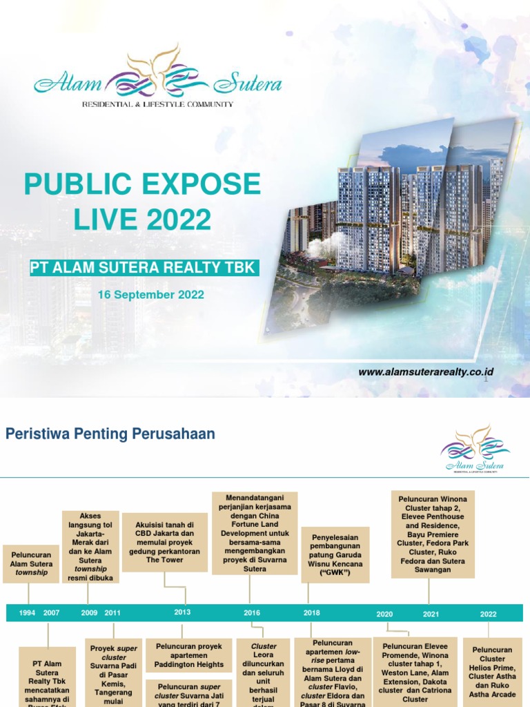 ASRI - Presentasi Public Expose LIve 2022 | PDF