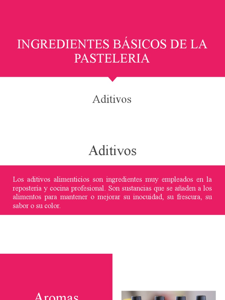 Ingredientes Clave en Pastelería | PDF | Salud y bienestar