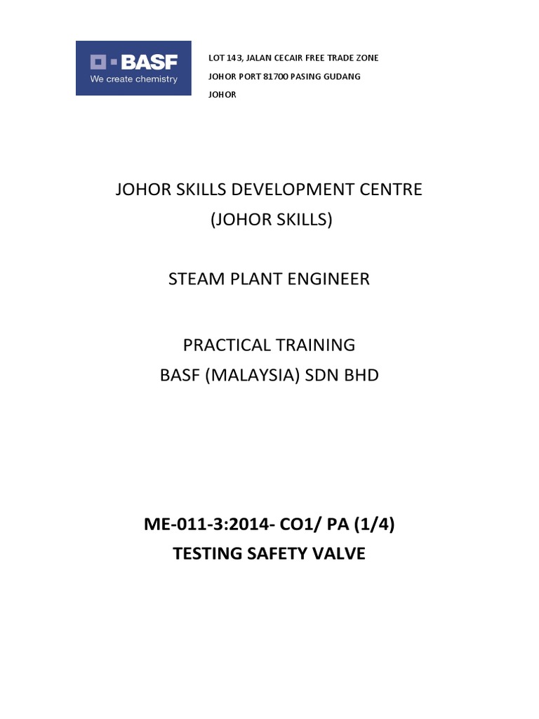 Safety Valve Testing Pdf Valve Civil Engineering