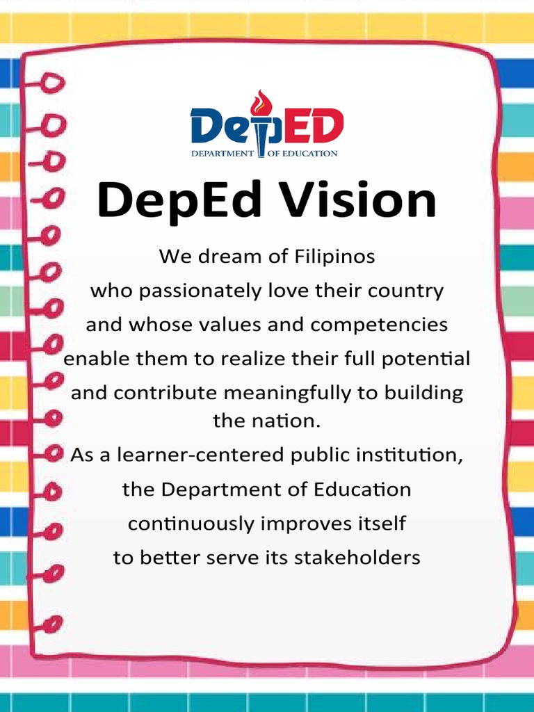 DepEd Vision | PDF | Career & Growth | Wellness