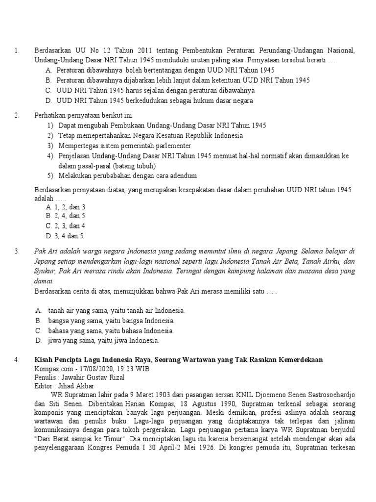 Tipe B Usek PKN | PDF