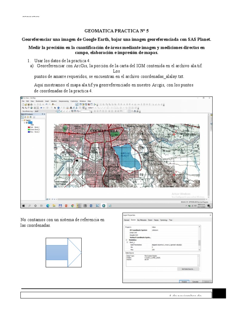 Geomatica Practica n5 | PDF | Sistema de información geográfica | Geografía
