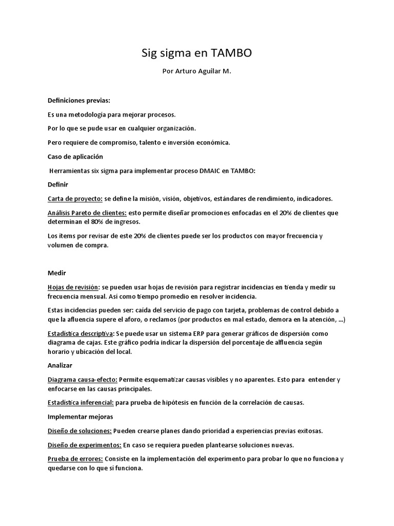 Sig Sigma en TAMBO | PDF