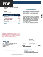 Spectrum Bill | PDF | Fee | Cheque