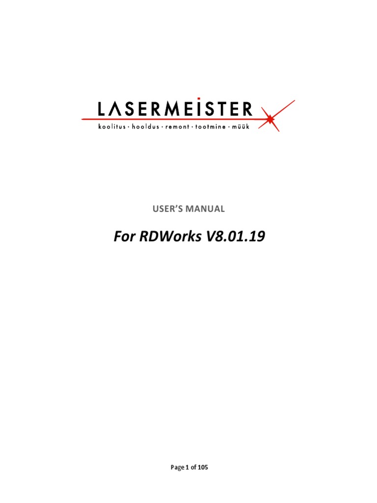 RDWorks V8 Manual | Download Free PDF | Computer File | Menu (Computing)