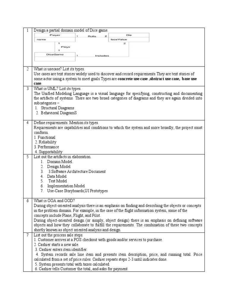 Ooad Internal 1 Anskey 2019 | PDF | Use Case | Software Development