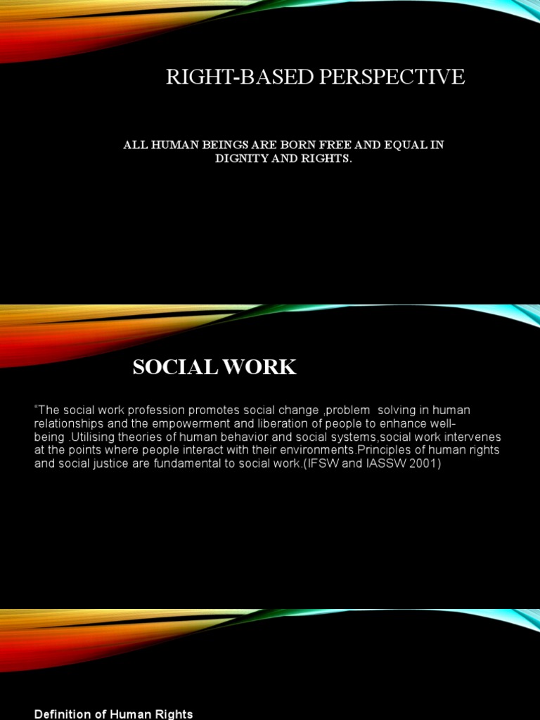 Right Based Perspective | PDF | Human Rights | Empowerment
