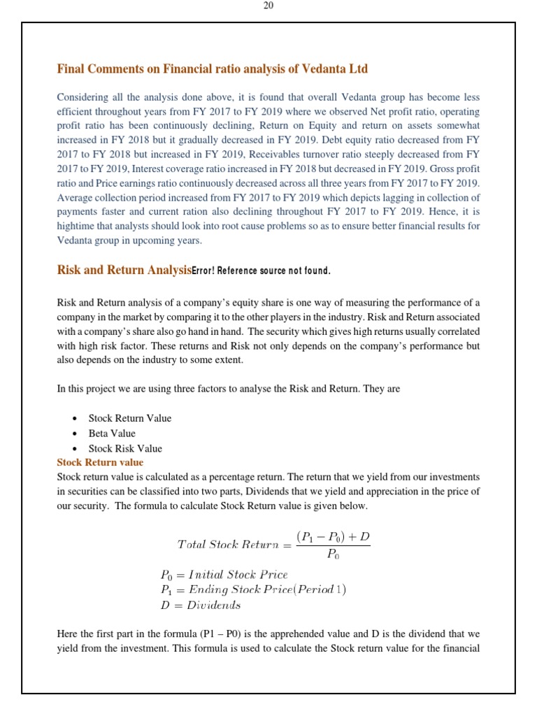 Splitted CFT Project - Vedanta Limited (Group 14) - 2 | PDF