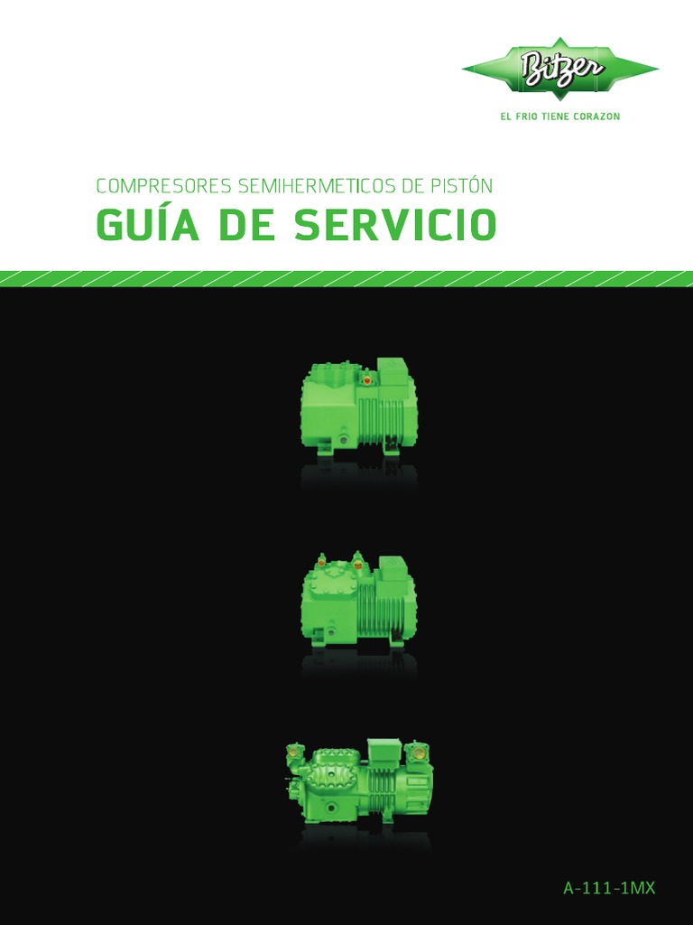 Guía Servicio Compresores BITZER | PDF | Presión | Atmósfera