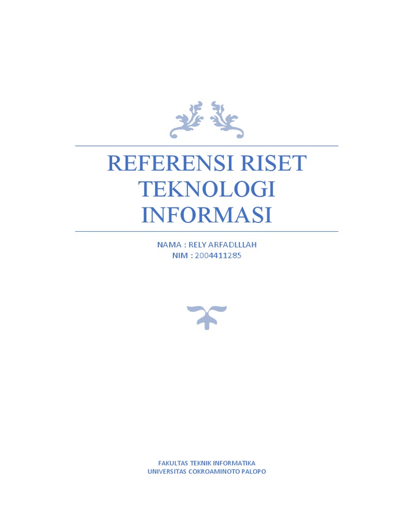 Referensi Riset Teknologi Informasi | PDF | Komputer