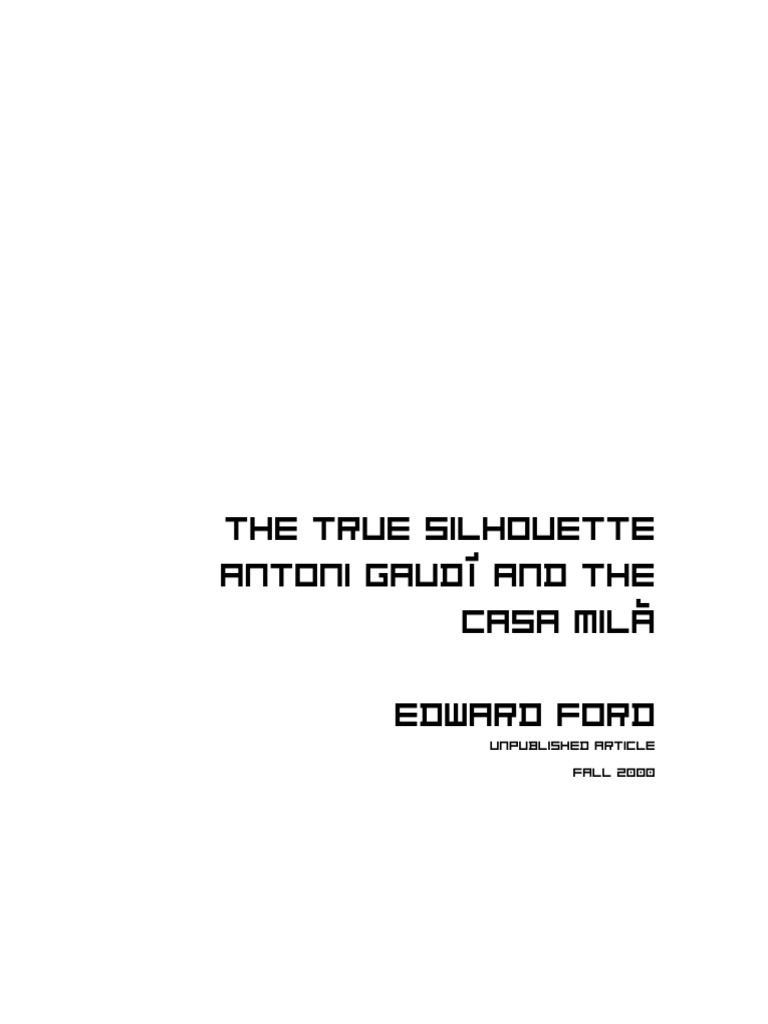 Gaudí's Casa Milà: Structure vs. Surrealism | PDF | Building Engineering | Architectural Design