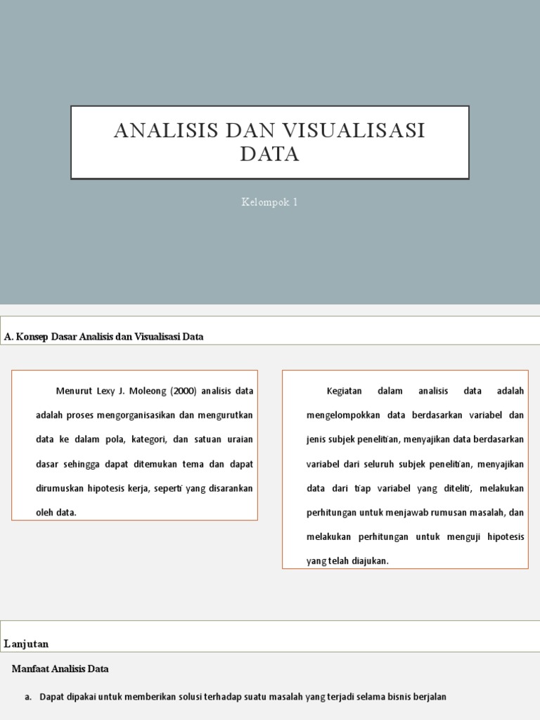 Kelompok 1 - Analisis Dan Visualisasi Data | PDF