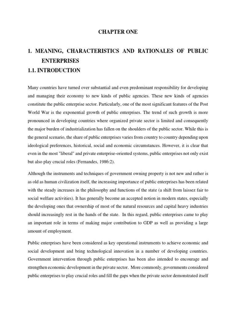 Understanding Public Enterprises | PDF | State Owned Enterprise ...