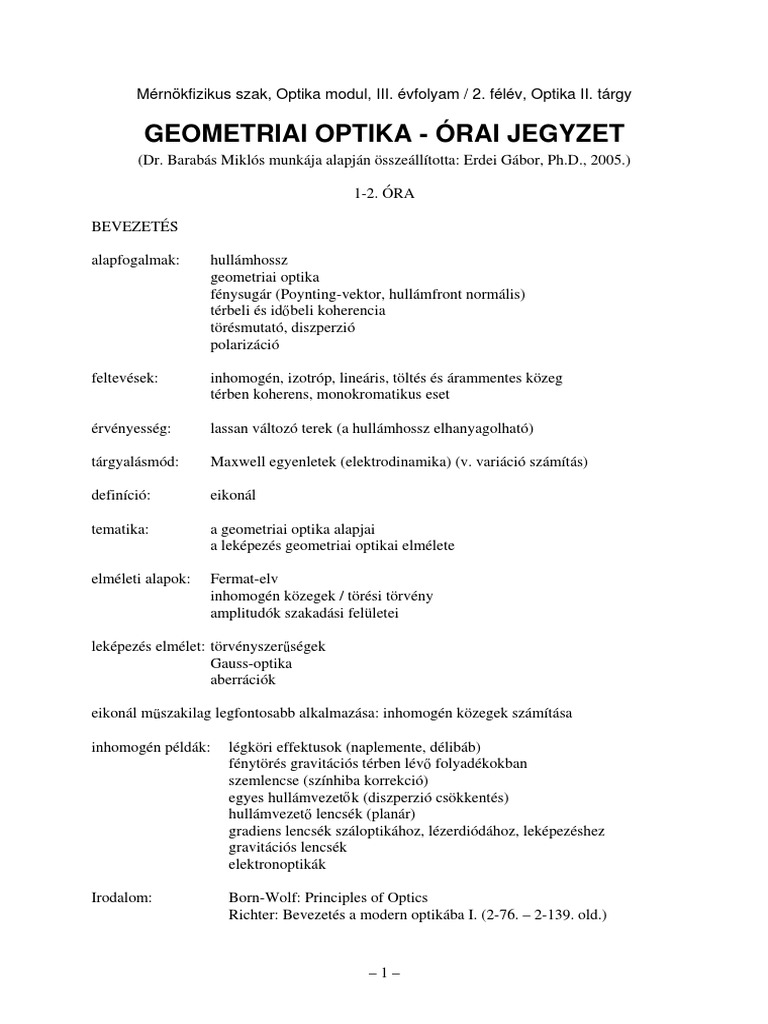 Geom Opt 2005-06-02 | PDF
